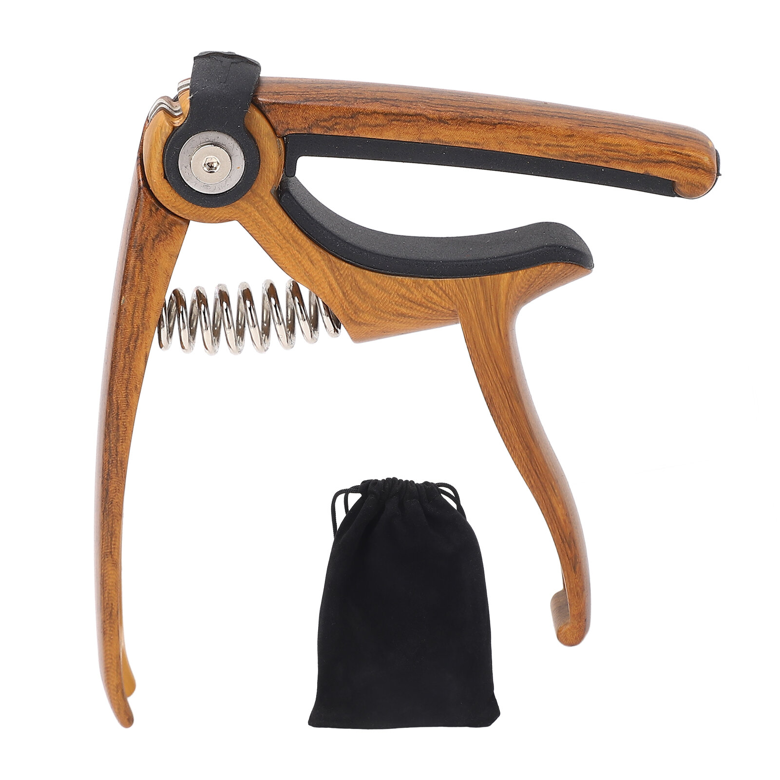 4 in 1 Guitar Capo Zinc Alloy Structure Silicone Pad Trigger for Bass Banjos Mandolins