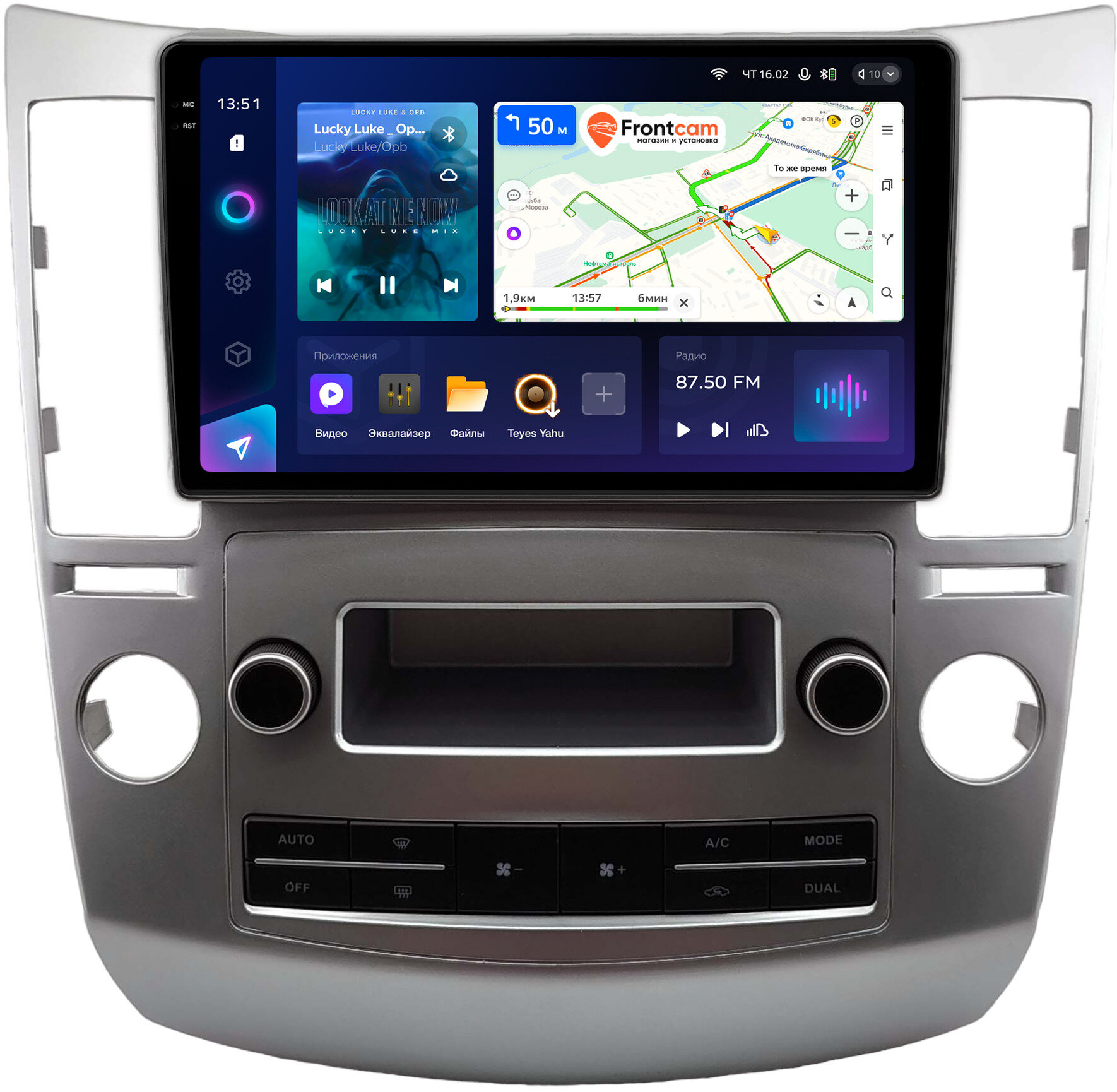 Штатная магнитола Hyundai Veracruz 2006-2015 (с Южной Кореи и США, с JBL) Teyes CC3 2K 4/32 9.5" RM-0394 Android 10 (4G-SIM, DSP, QLed)