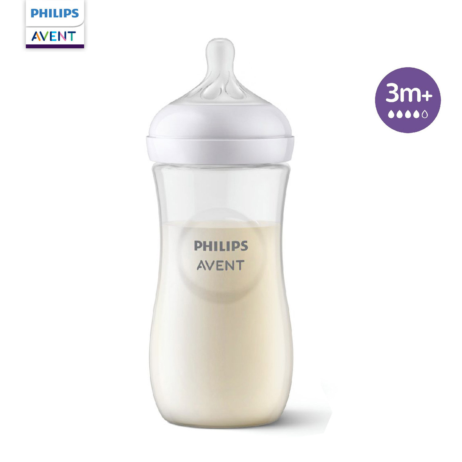 Бутылочка для кормления Philips Avent "Natural Response", пластик, 330 мл
