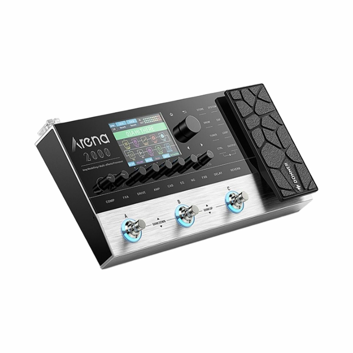 Электрогитара, бас-усилитель, моделирование ИК-шкафов, моделирование мультиэффектов, процессор со стерео USB, вилка стандарта США