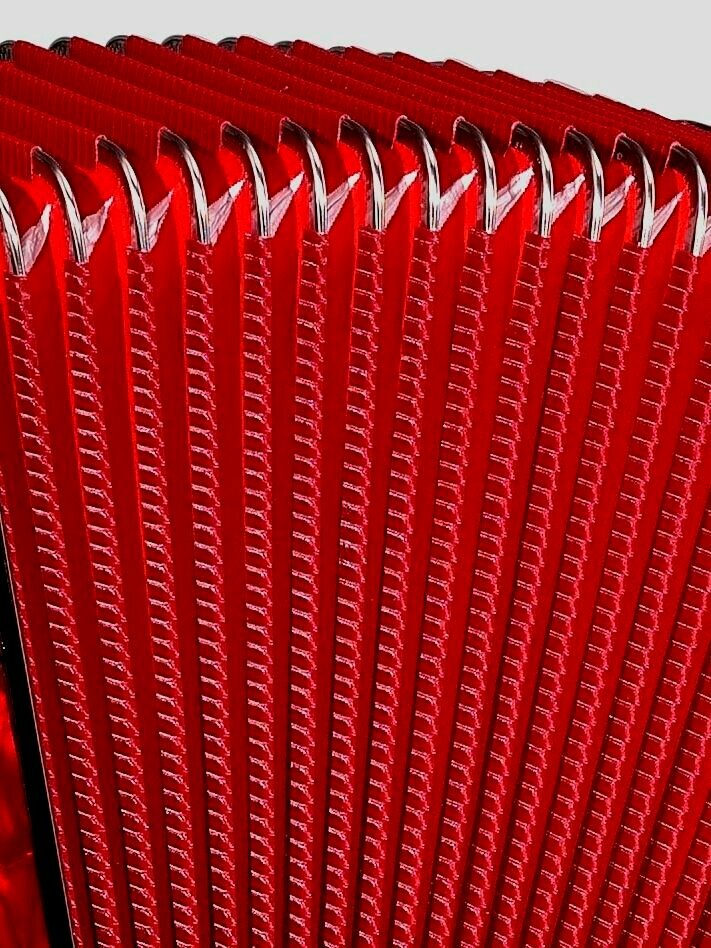 Набор для самостоятельной перелицовки меха гармони. Цвет Красный