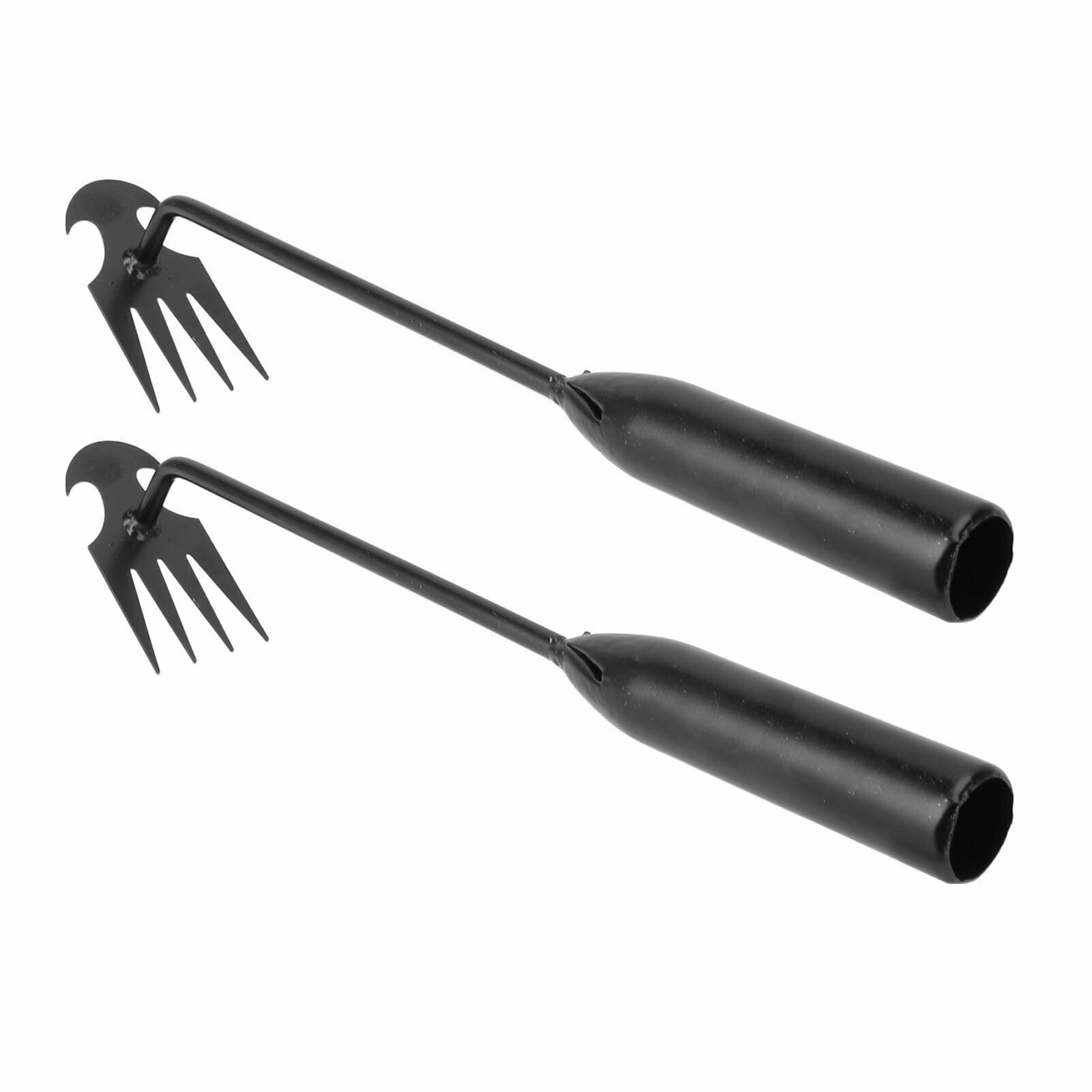 2 шт 4-зубчатых инструмента из нержавеющей стали для прополки сорняков