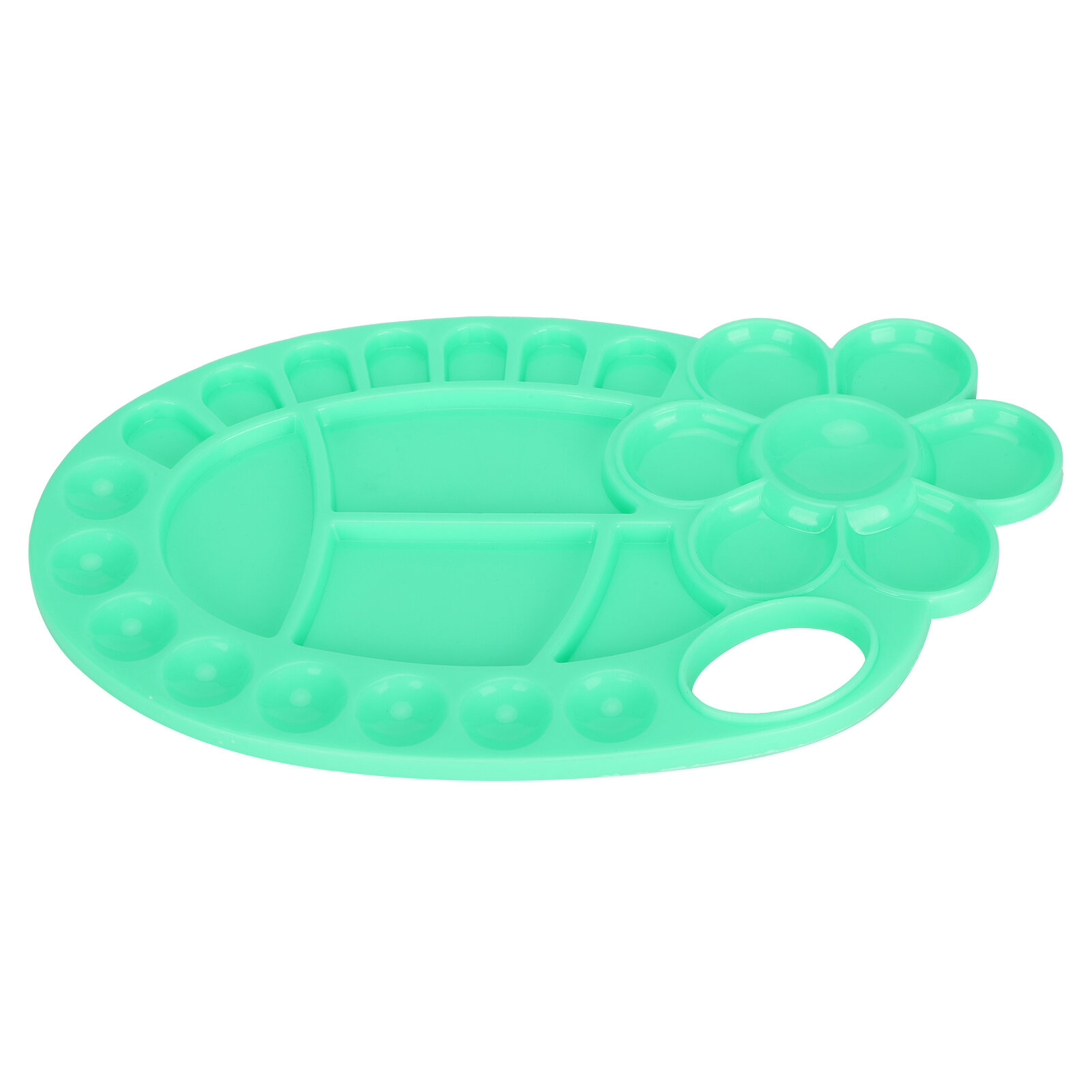 Палитры для красок, пластиковые палитры для акварельной живописи, принадлежности для творчества своими руками, зеленые