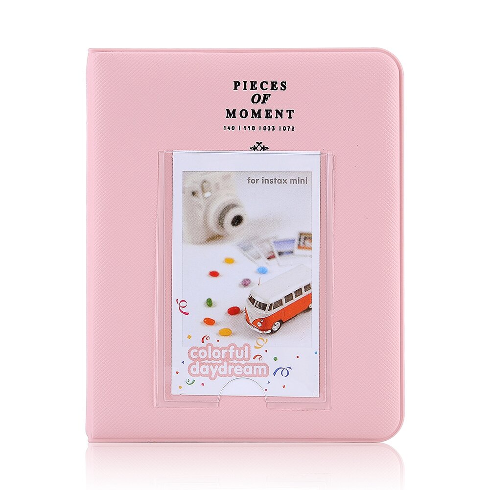 Pink 64 Pockets Альбом Фото корпус мгновенный камера для Fuji для Instax Mini8 7S 25 50S 90