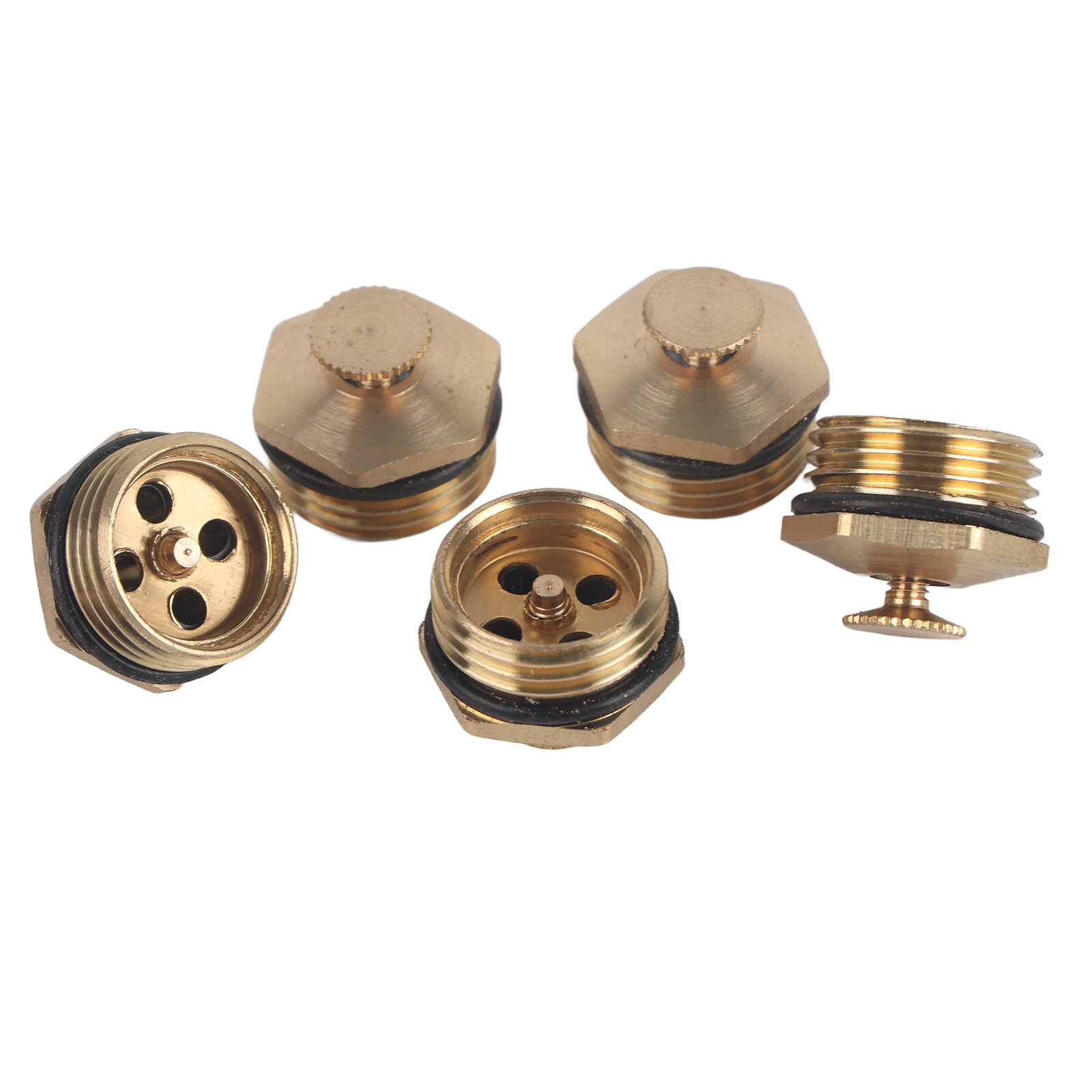 Центробежная Форсунка: 5 Штук, Латунь, Регулируемый Расход 30-1000 Л/ч - Долговечная Конструкция для Эффективного Орошения Распылительная Форсунка для Сада и Сельского Хозяйства - Идеальна для Полива Газона, Систем Тумана и Охлаждения
