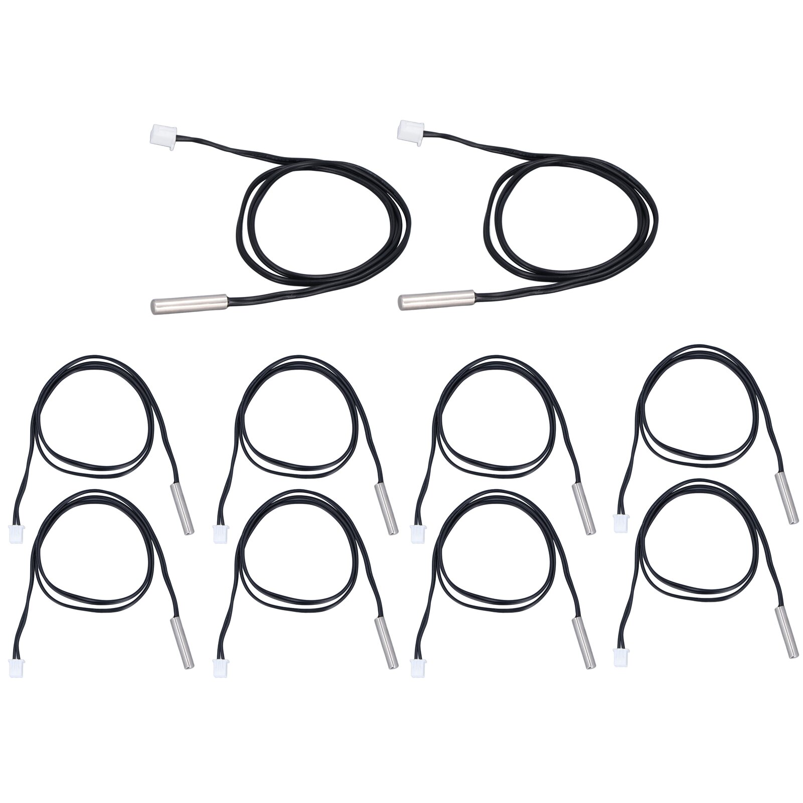 10 шт. датчик температуры зонд NTC термистор датчик температуры 5x25 мм с цилиндрической головкой 500 мм 10K B3950