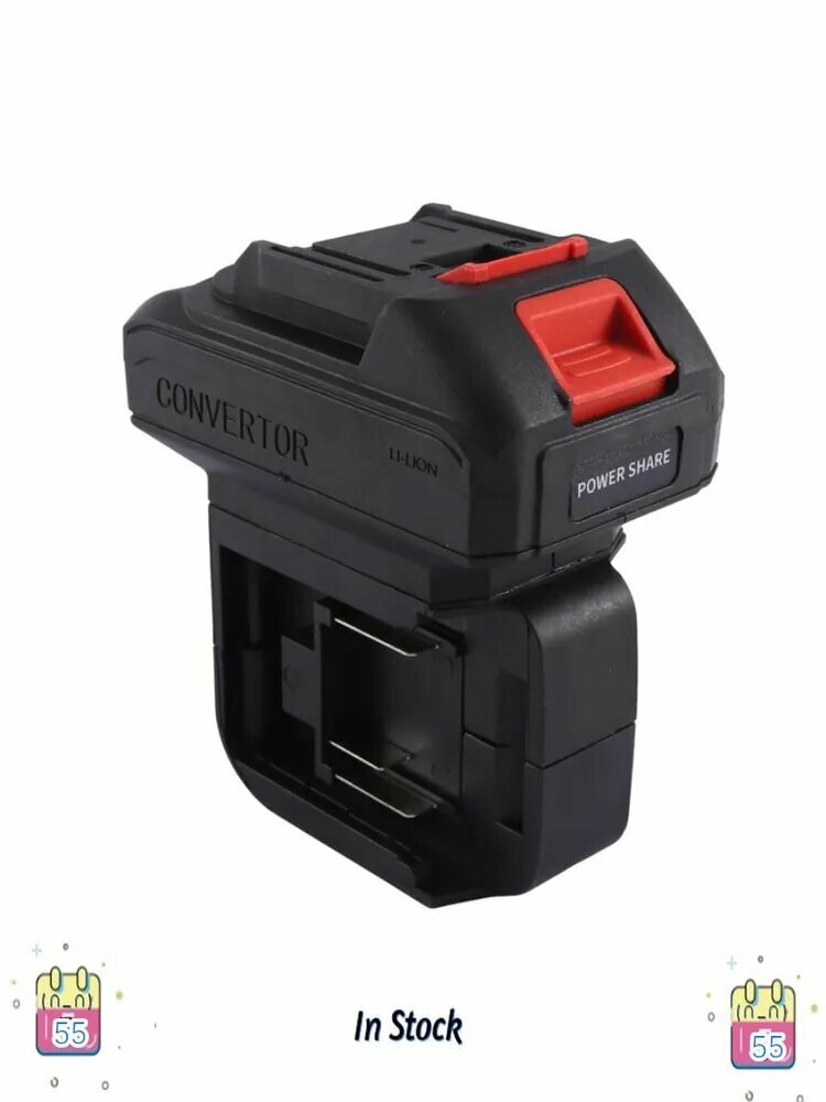 2 В 1 Адаптер Батареи Для Электрического Ударного Шуруповерта , Отвертки С Торцевым Ключом На Литиевых Ионных Батареях.