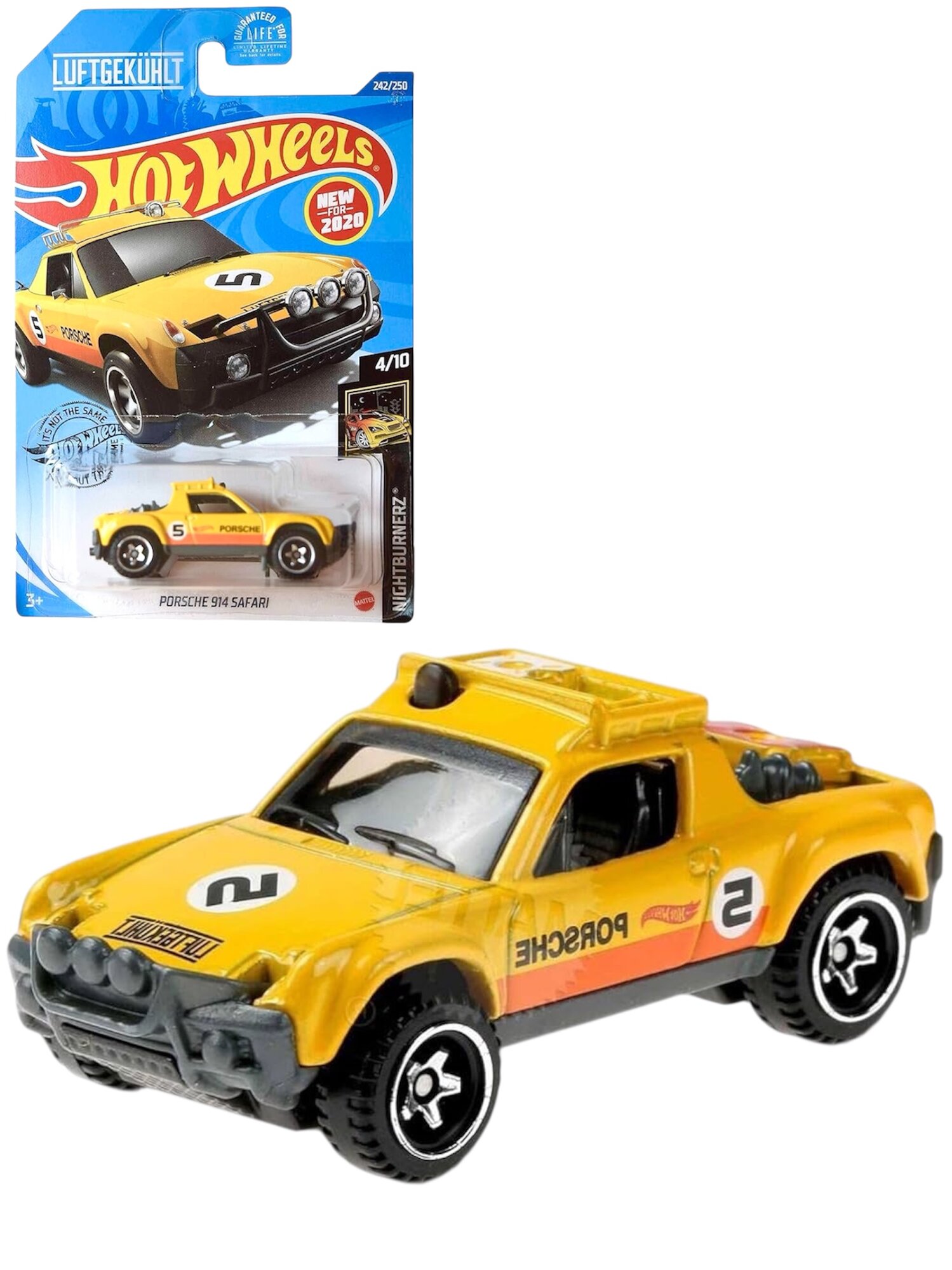 Машинка Hot Wheels Porsche 914 SAFARI, коллекционная, метал/пластик, 1/64 длина 7 см YZ