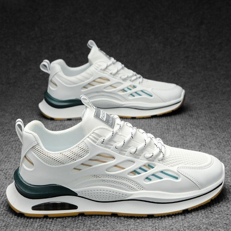 JYL Сникерсы мужские Лето Ходьба Легкость Дышащая сетка/G30 white green