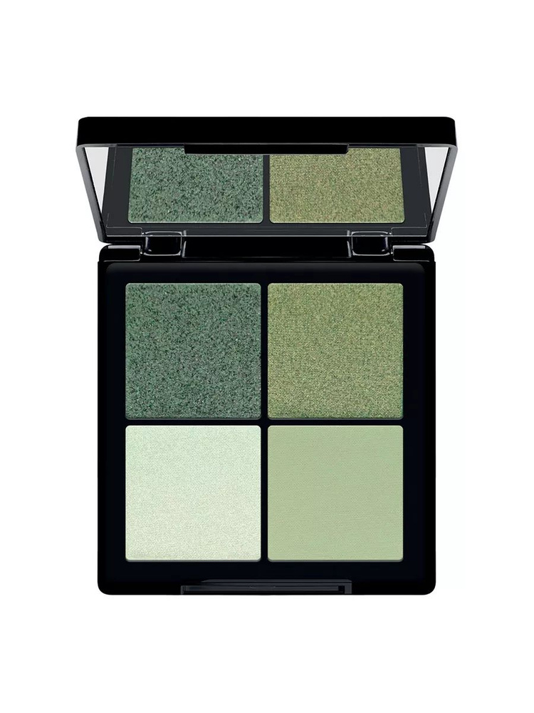 Тени для век Make Up Factory Artist Studio Quad, Палетка, 52 Зеленый секрет