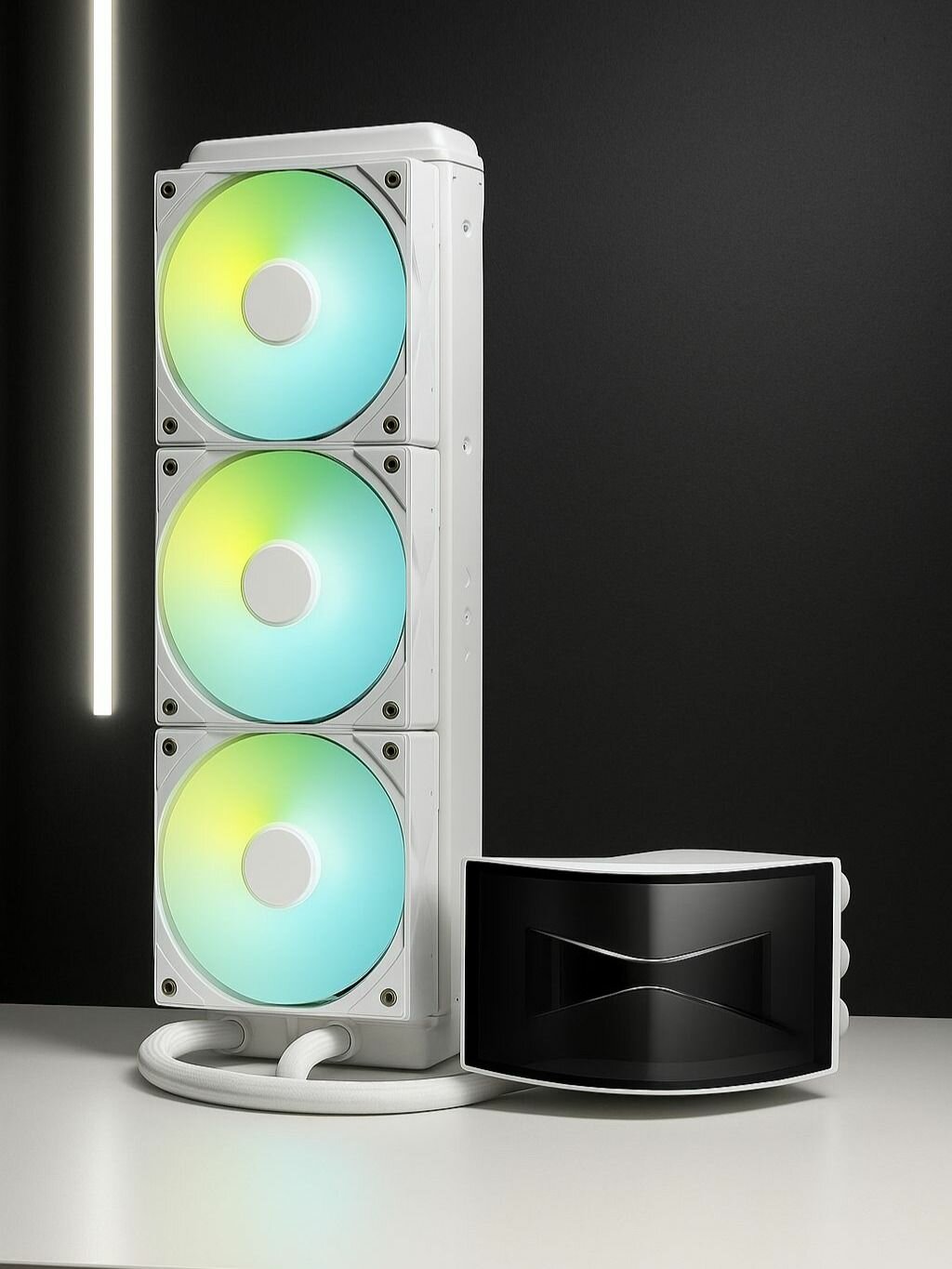 Водяное охлаждение TRYX PANORAMA SE 360 6.5" изогнутый экран, ARGB, мощный кулер для CPU