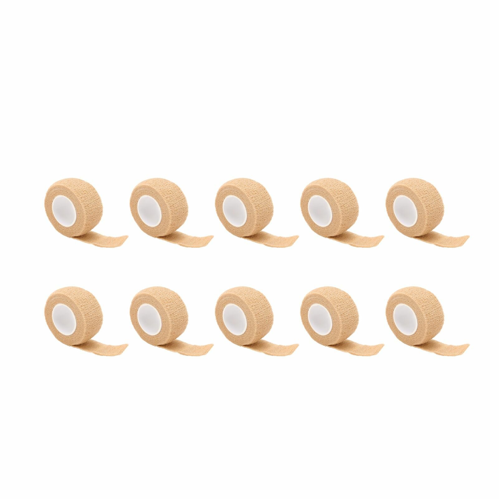10 шт. эластичные самоклеящиеся бинты шириной 1 дюйм, длиной 2 ярда, портативные, дышащие, гибкие и адаптируемые для поддержки и защиты от травм