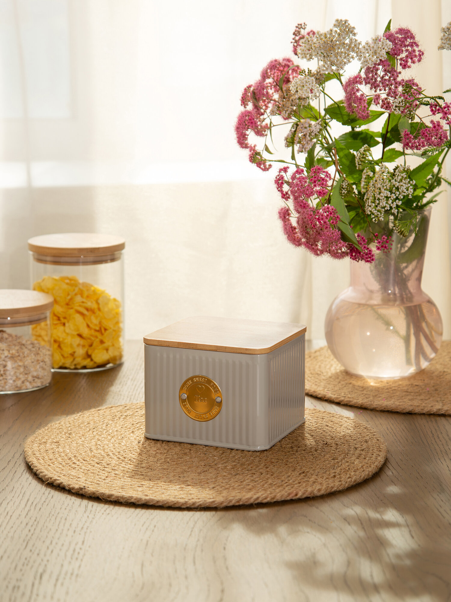 Банка для хранения продуктов Agness "Majesty", из окрашенной стали, 800 мл, 11 х 11 х 7 см