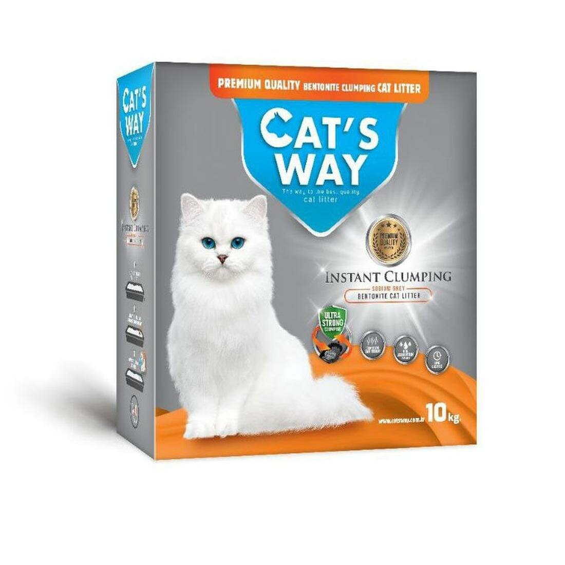 Наполнитель для кошачьего туалета Cats way Box, в коробке без запаха 10 л ( 8,5 кг)