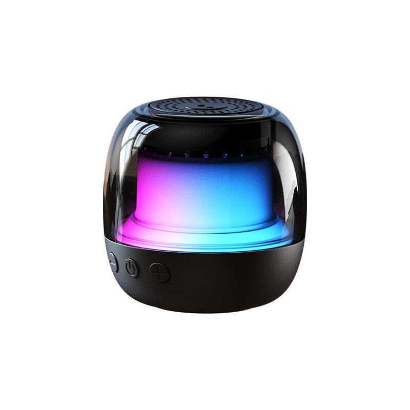 М88 Фингер-спиннер с Bluetooth-колонкой и RGB-подсветкой, портативная колонка с бас-усилением — черная