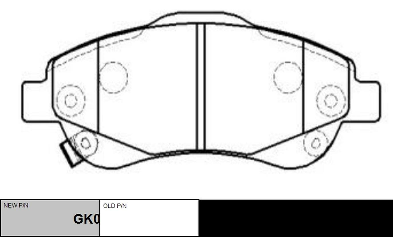 Колодки тормозные для автомобилей CTR GK0390 (запчасти и комплектующие)