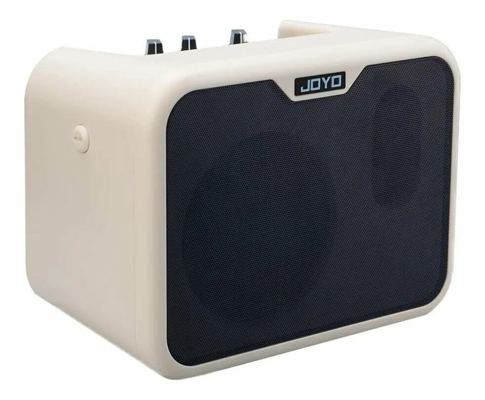 Портативный комбоусилитель для бас-гитары, Joyo MA-10B, белого цвета, 10Вт от сети или батарейках
