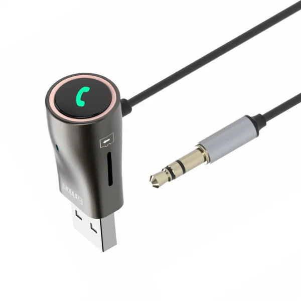 Адаптер для автомобиля Earldom M65, Bluetooth 5.0, AUX, цвет черный — фото 1