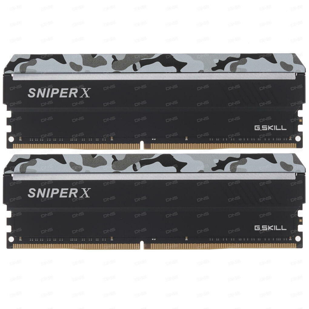 Оперативная память G.Skill SNIPER X (F4-3600C19D-32GSXWB) DIMM DDR4 32 ГБ - 2 шт, 3600 МГц