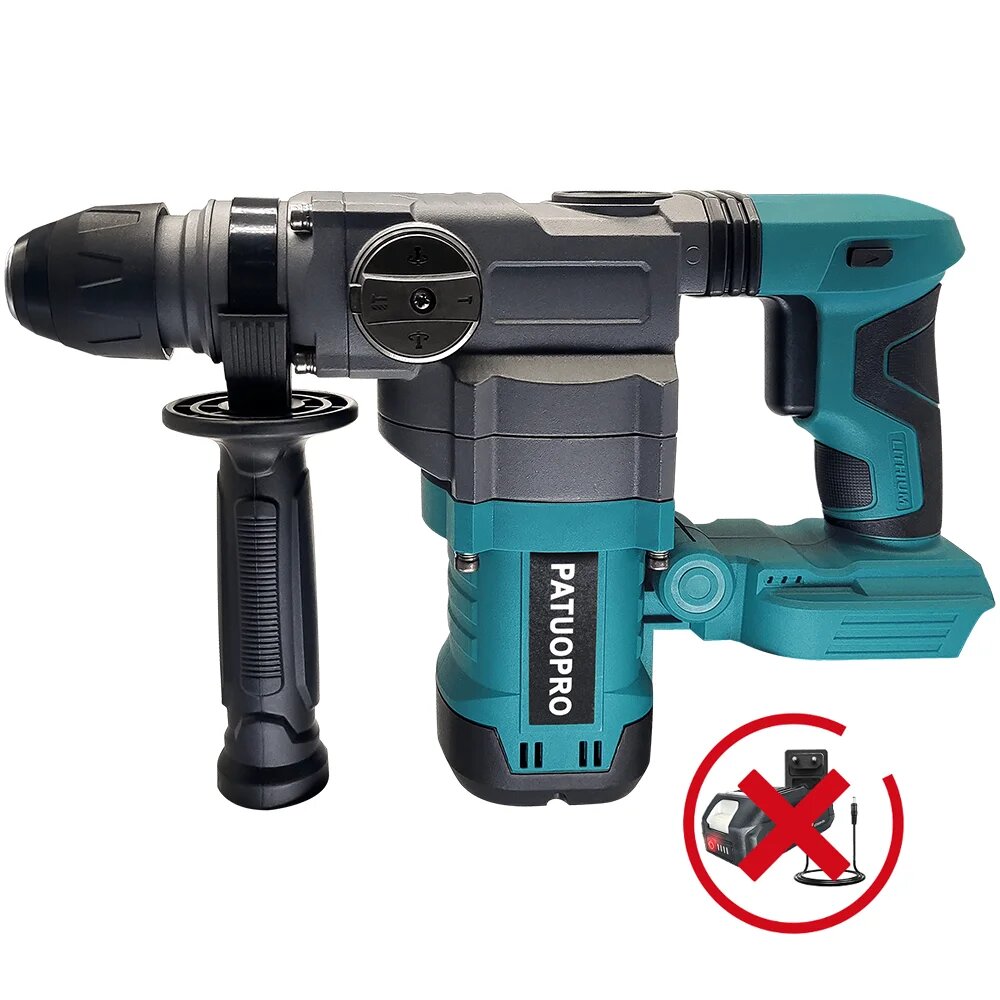 Бесщеточная дрель-перфоратор PT-CLUB 36 мм для аккумулятора Makita 18В