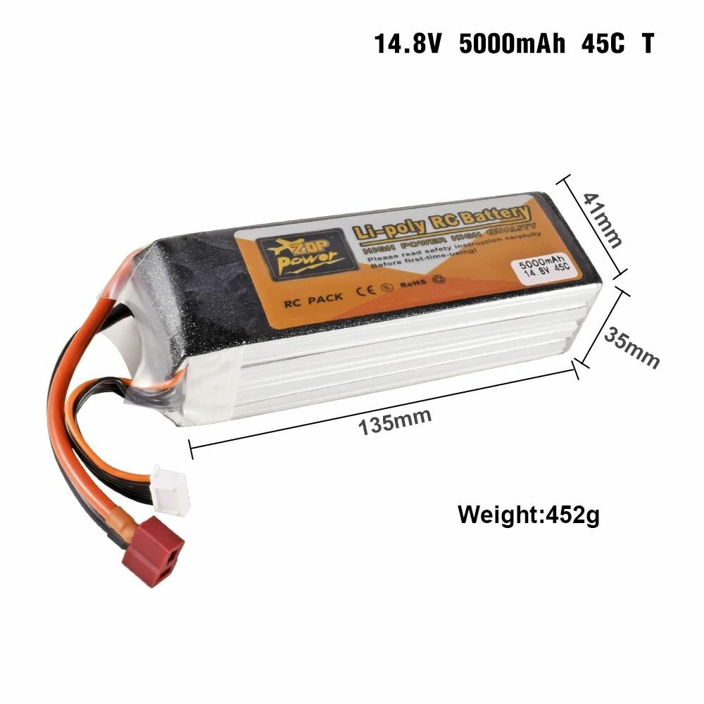 Аккумулятор 9IMOD 4S LiPo 14.8V 1800-6000mAh Высокие токи разряда 30C-45C Разъем XT60 Для RC машин, лодок и модельной техники
