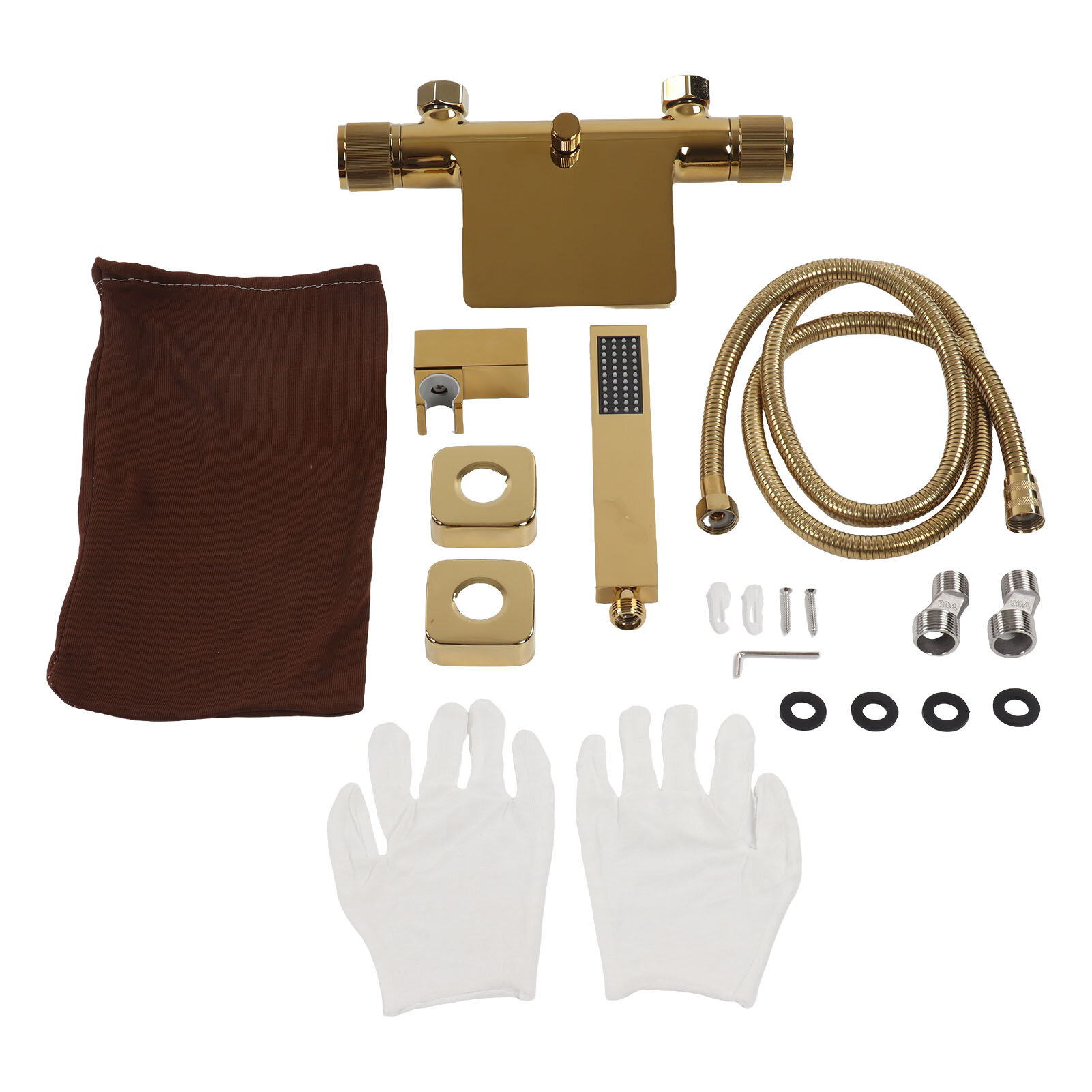 Ванная комната: Ванна, Водопадный смеситель, Ручной душ, Унитаз, Раковина, Водопадный смеситель для ванны/душа, Резьба G1/2