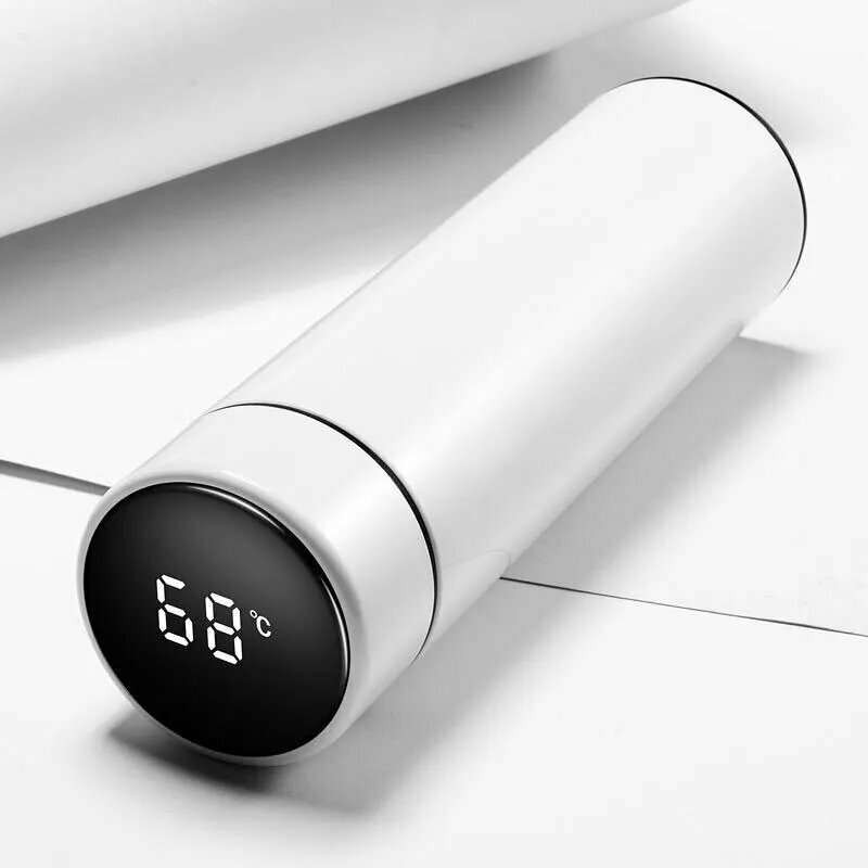 Термобутылка Крышка-чашка, С термометром "Может быть настроен или по умолчанию", 0.5 л