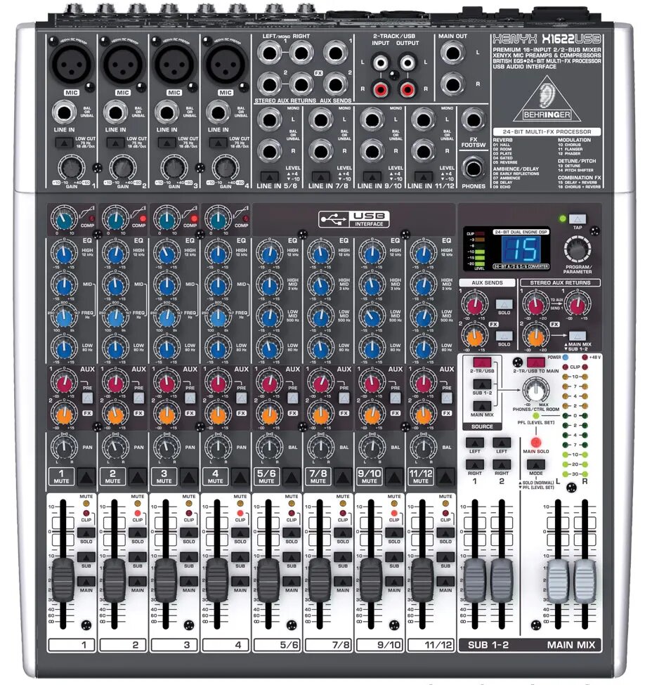 Микшерный пульт Behringer X1622USB