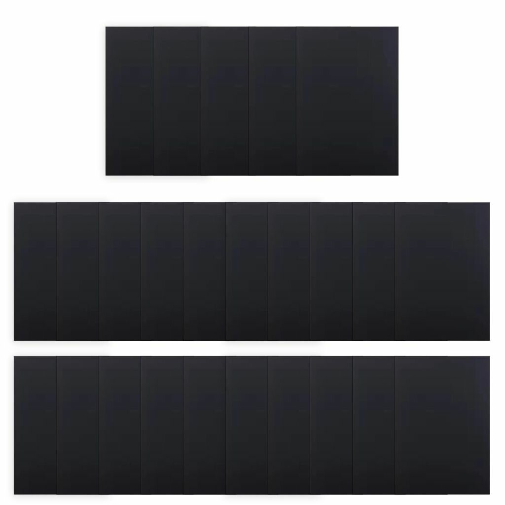 25 листов картона для лазерной гравировки формата А4-черный