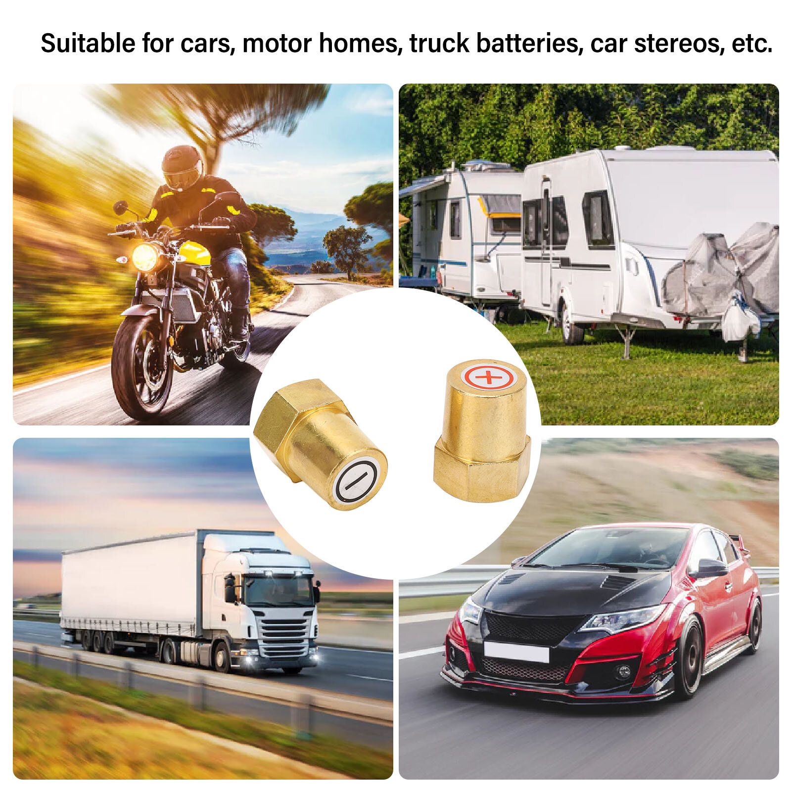 2 шт. разъем для клемм аккумулятора, адаптер для зарядки, быстроразъемное отключение, положительный, отрицательный, хороший контакт