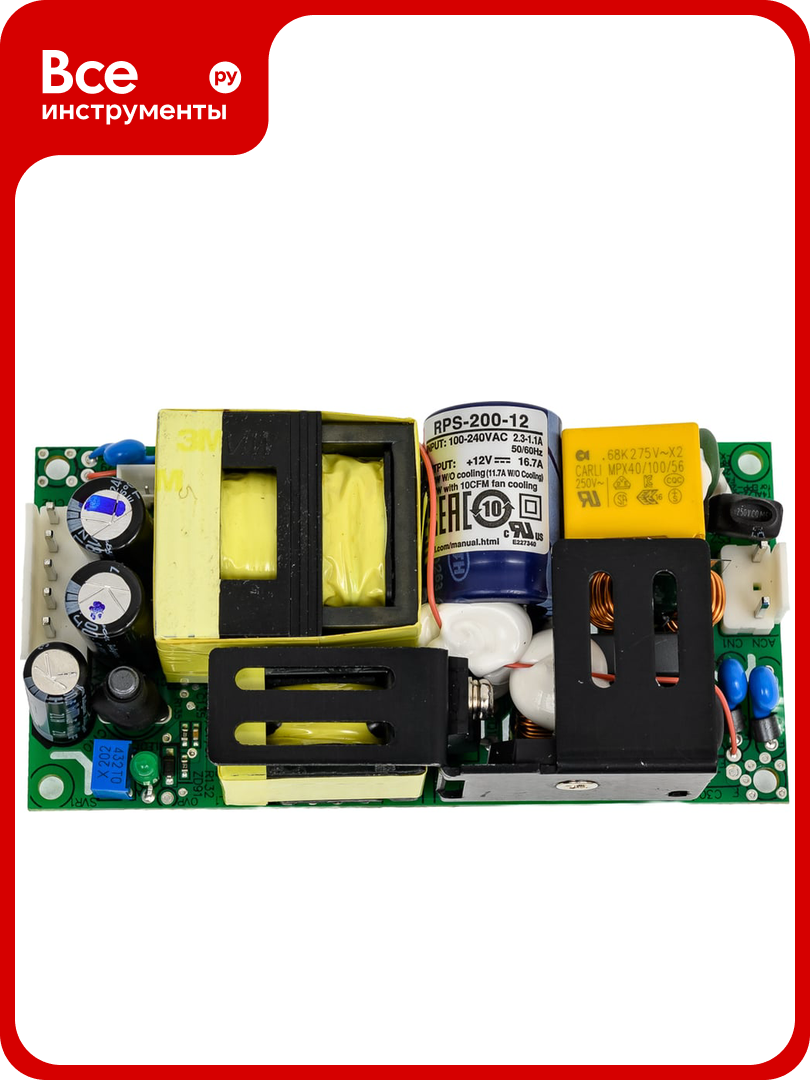 Источник питания Mean Well AC/DC RPS-200-12 Т02586180