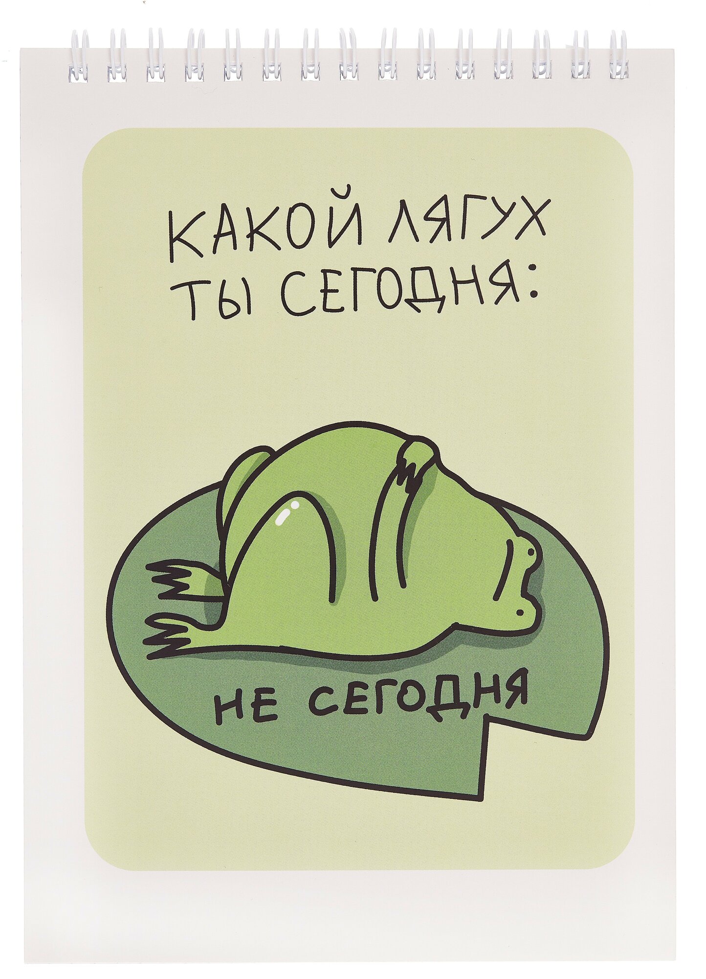 Блокнот А5 60 листов "Какой лягух ты сегодня?" спираль
