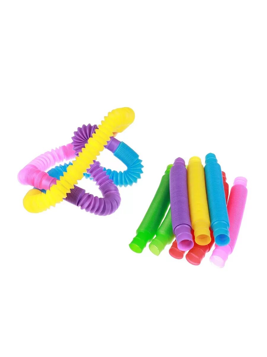 Игрушка-антистресс Pop Tubes, набор 12 шт, цвета микс