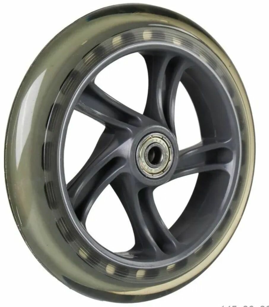 Колесо для самоката Comiron "Wheel 145 мм. PU + Abec-7" - Grey