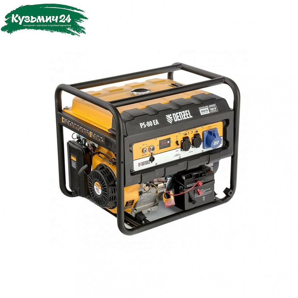 Генератор бензиновый синхронный Denzel PS-80EA 946924, 8.5 кВт