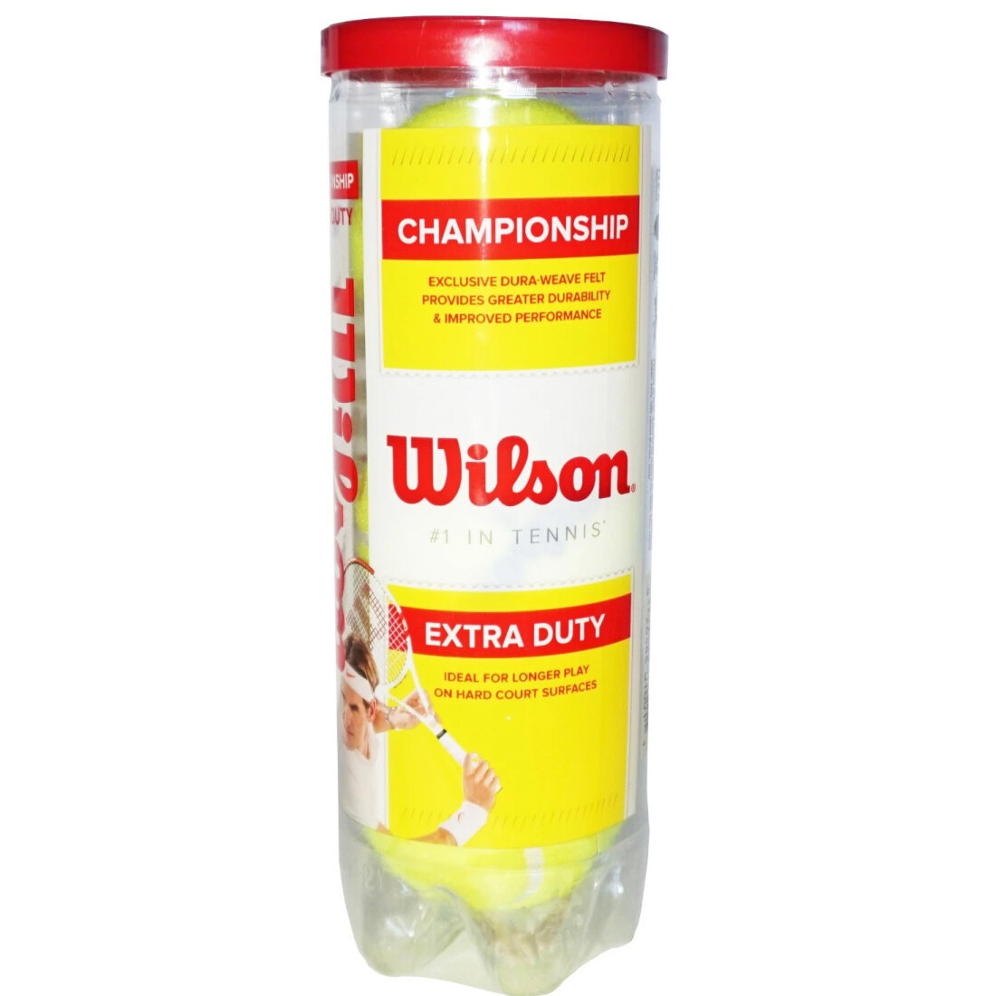 Мячи для большого тенниса Wilson Championship Extra Duty 3b WRT100101