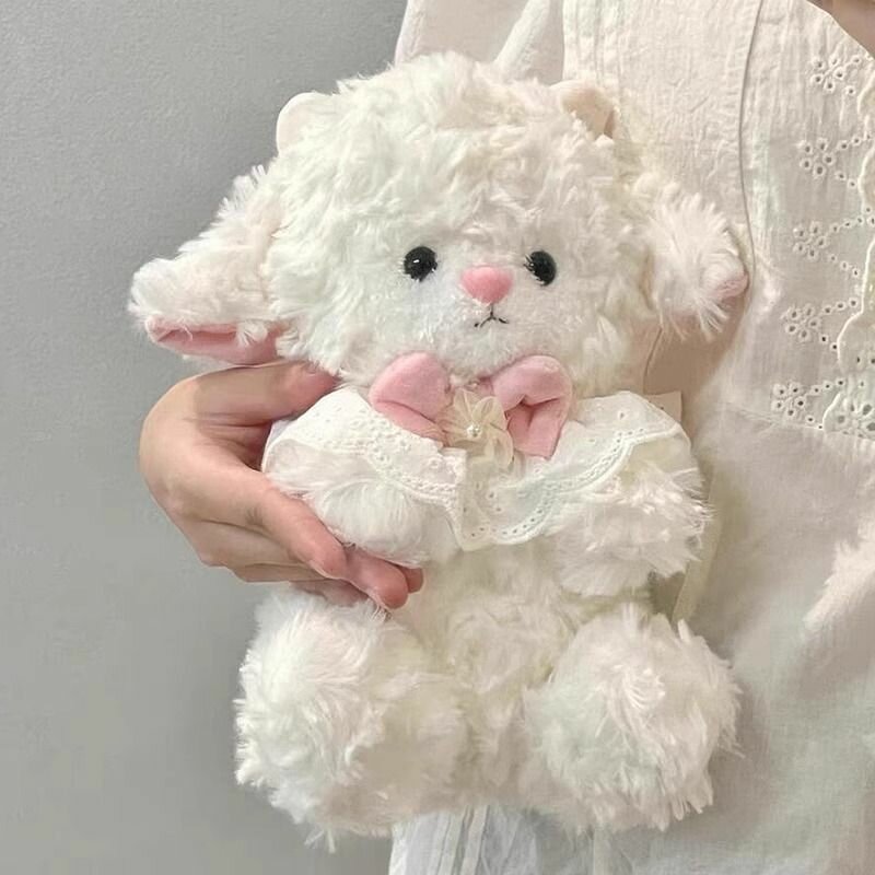 Мягкая игрушка "Овечка" с праздничной шапочкой, подушка для сна