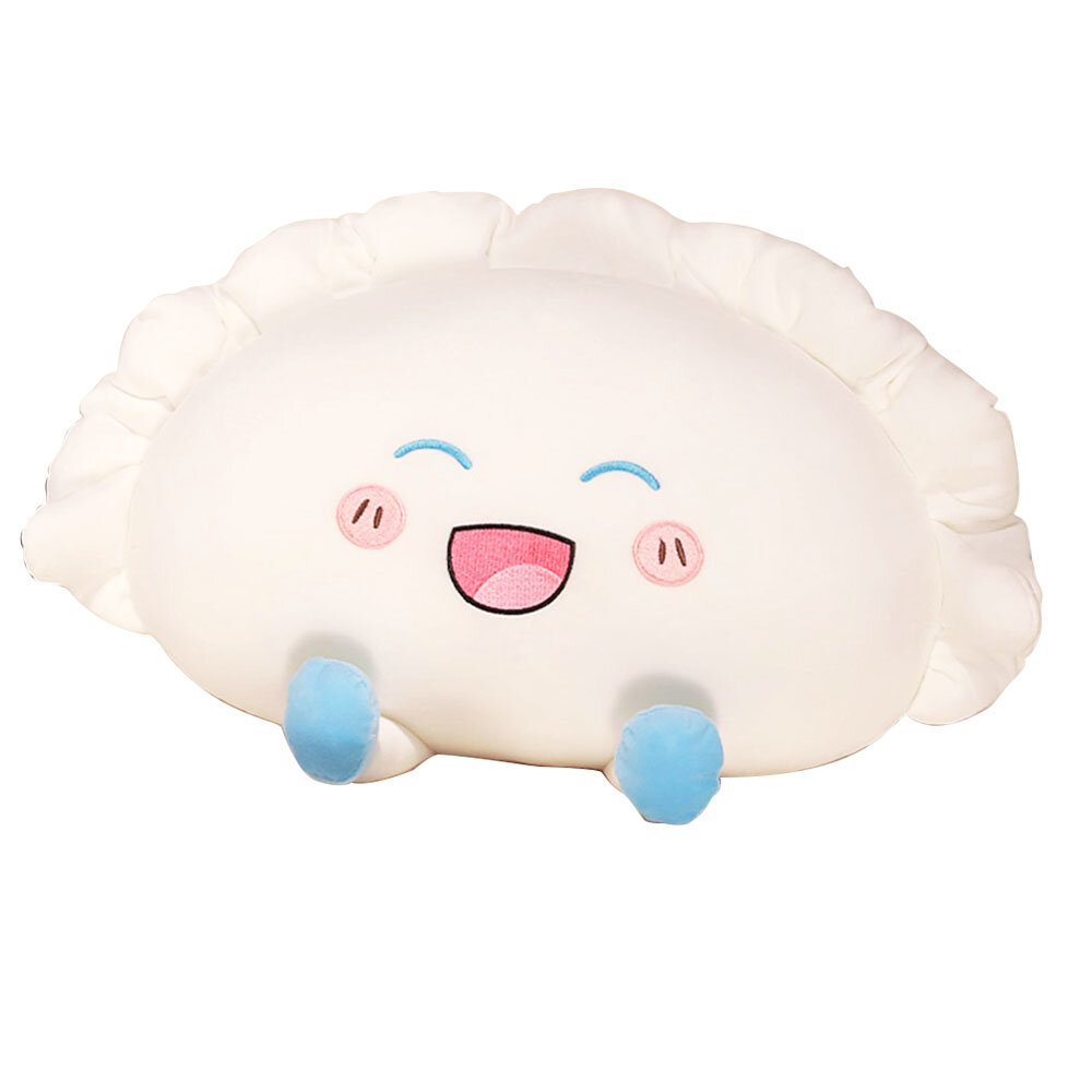Ditucu Плюшевая подушка ПельменьFunny Food Soup Dumpling Плюшевая игрушка Kawaii Зубчатая игрушка Подушка для обнимашек Подарок для детей Белый 14 дюймов