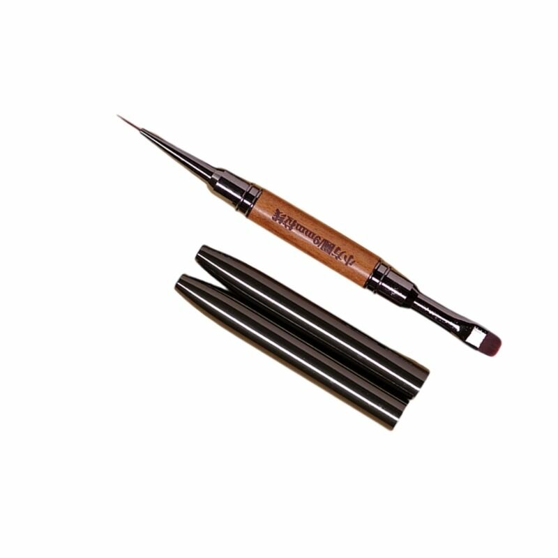 Кисточка для ногтей с двойной головкой, универсальная ручка рисования-9 мм