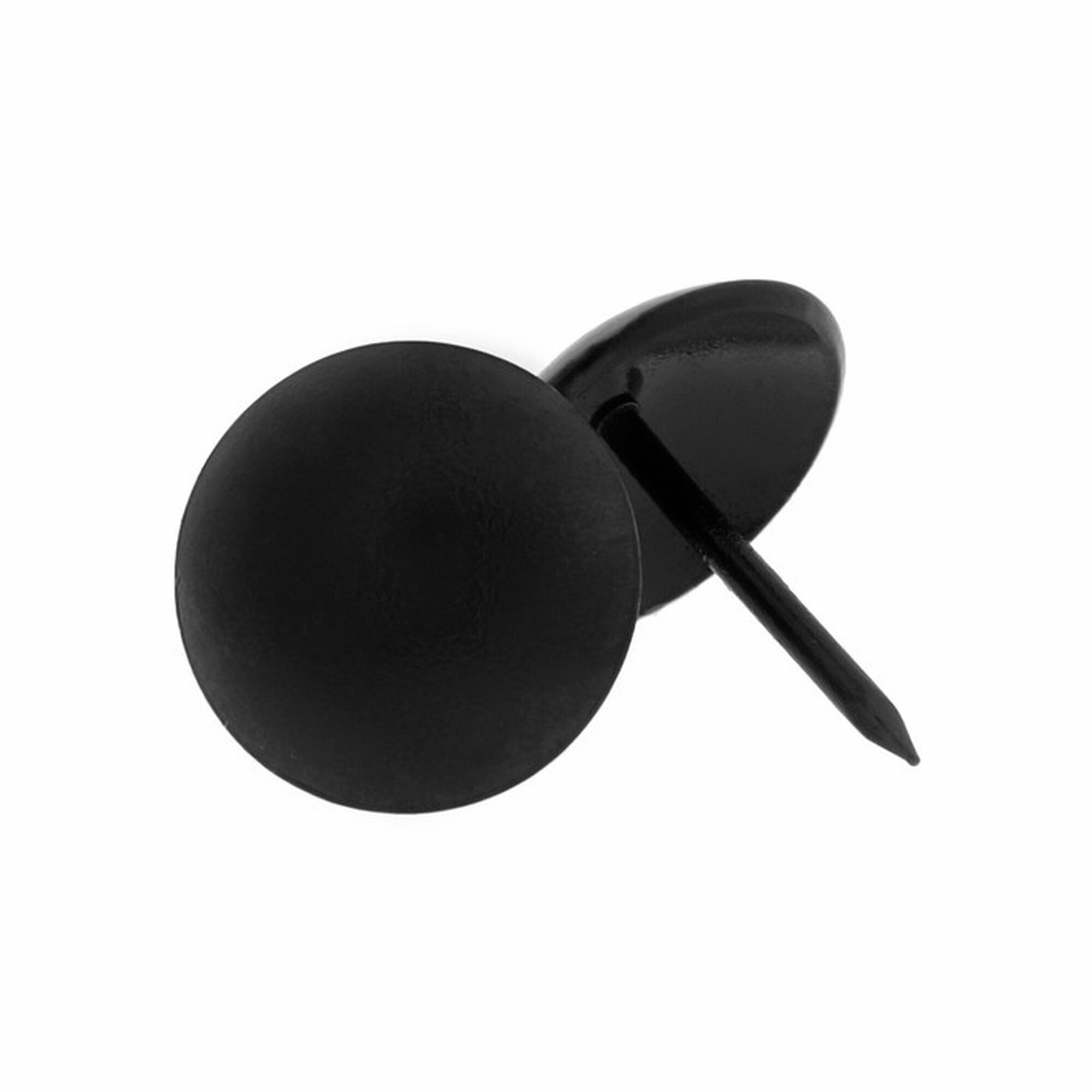 Гвозди тундра, декоративные, обивочные, 19х22 мм, черный, фасовка 50 шт