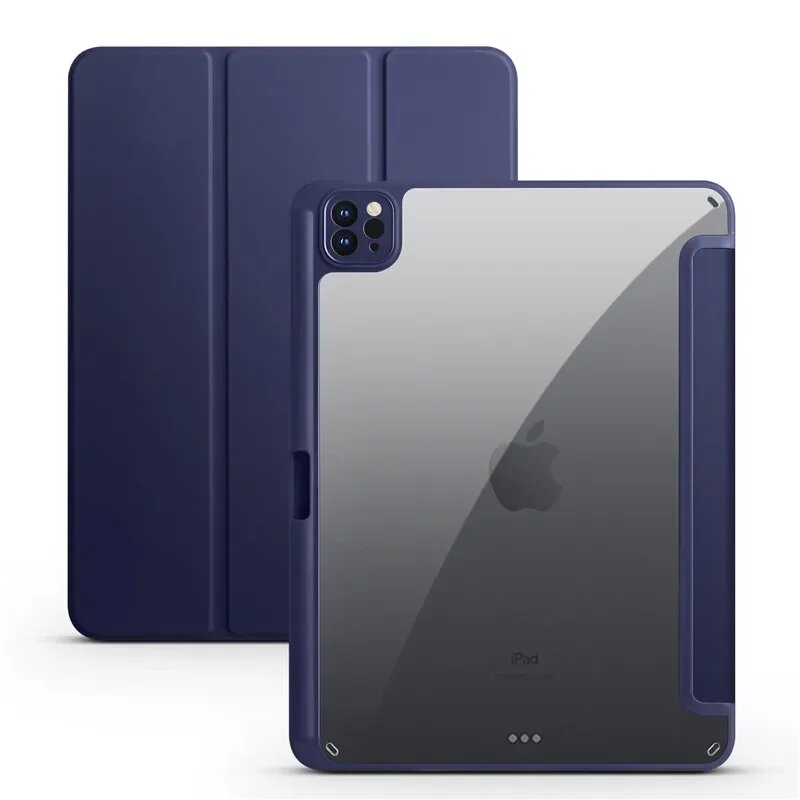 Чехол для планшета iPad Air 13 дюймов 2024 2025 M3 M2 с держателем для карандашей, чехол Funda для iPad Pro 12 9 дюймов 2022 2021 2020 2018