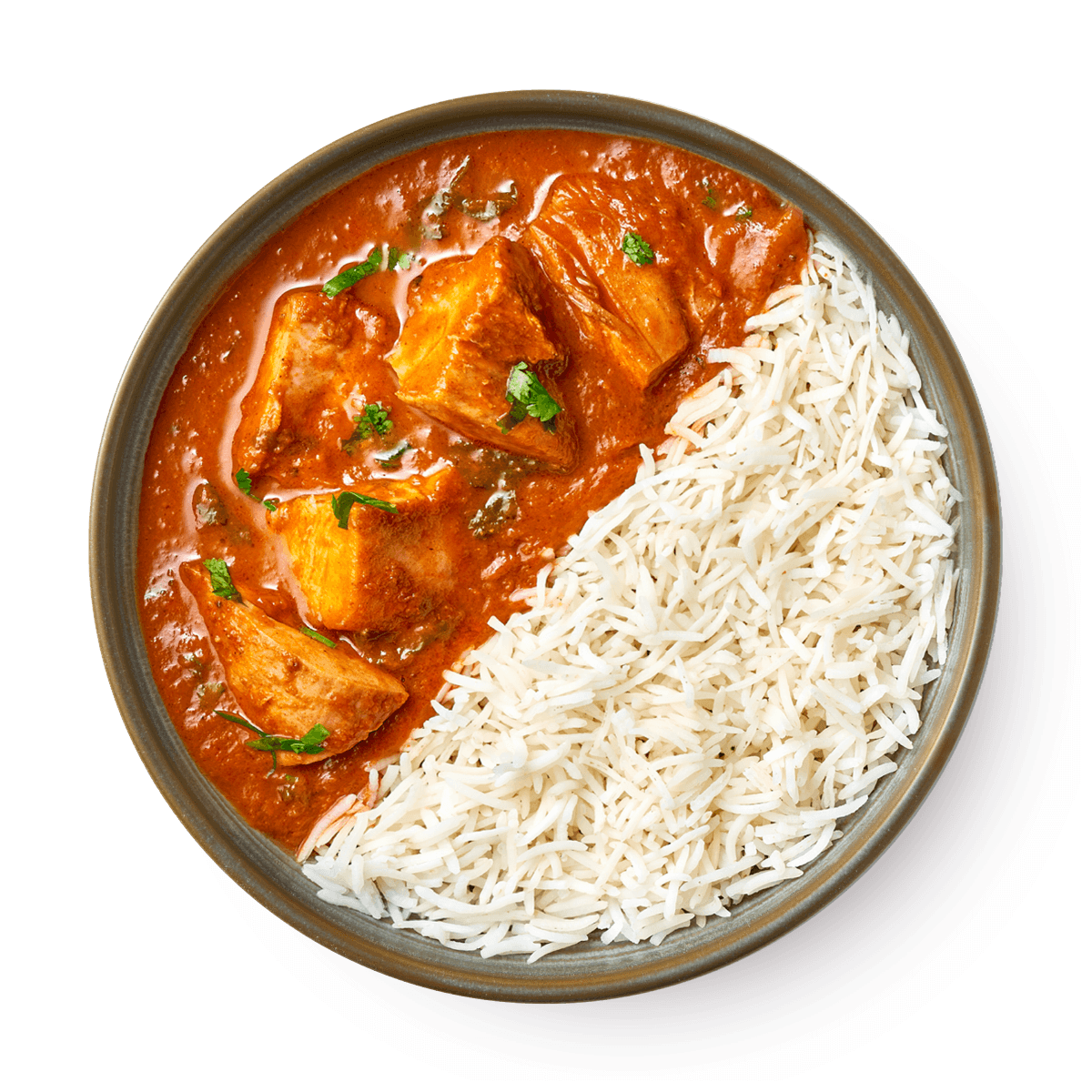 Курица в соусе карри с рисом басмати Чикен Карри Chindi Kitchen