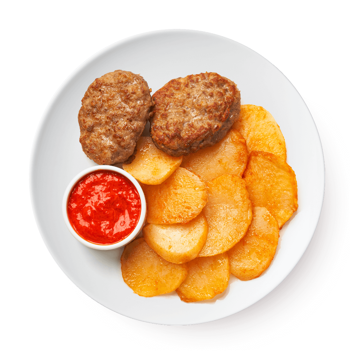 Котлеты домашние «Из Лавки», с запечённым картофелем, свинина/говядина, 280 г