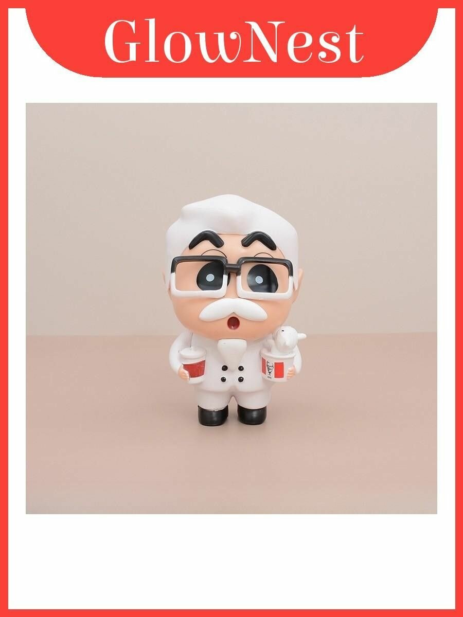 Crayon shinchan jikang pvc сборная фигурка с kfc и happy water для коллекционеров kfc