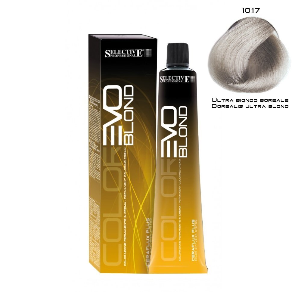 SELECTIVE PROFESSIONAL профессиональная крем-краска ColorEVO 1017 суперосветляющая "Северная", 100 мл