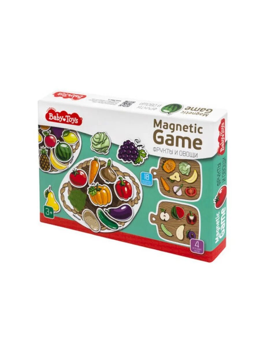 Игра магнитная /Фрукты и овощи/ Магнитные игры