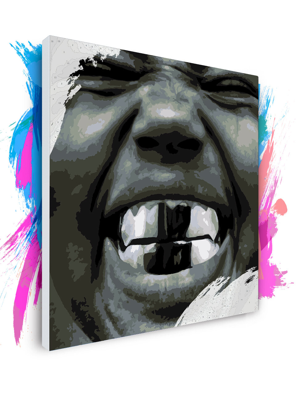 Картина по номерам на холсте Kanye West - BULLY, 80 х 80 см