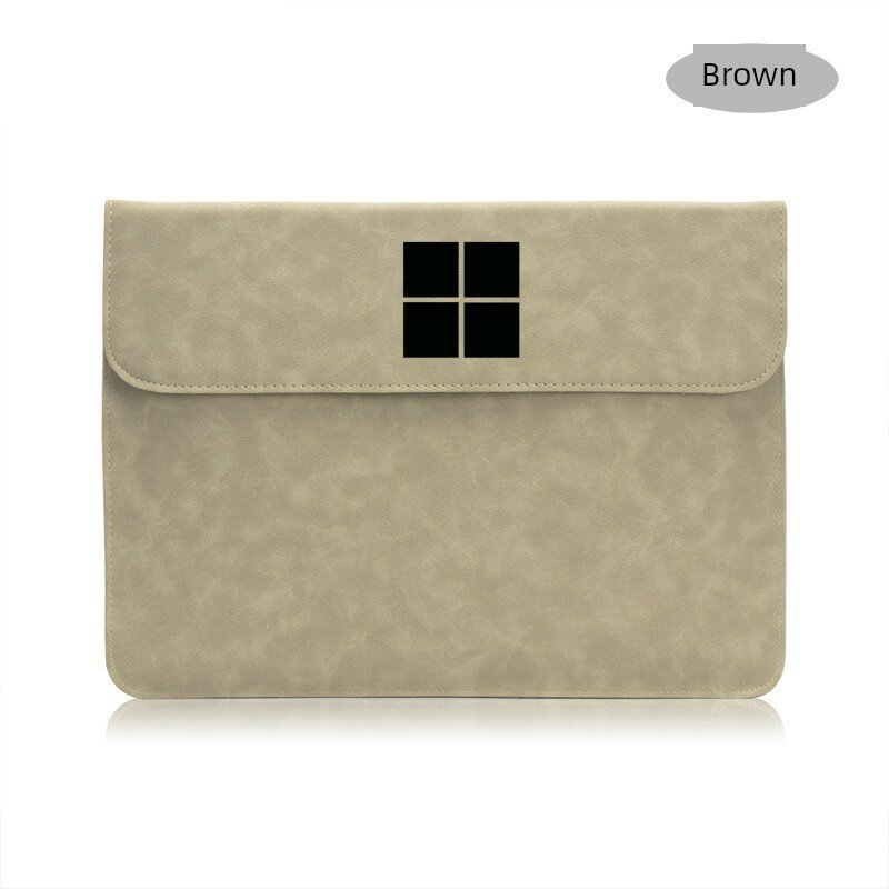 Легкий защитный чехол для ноутбука Microsoft Surface Laptop Go2/Go3 12,4 дюйма с черным рисунком и коричневым цветом