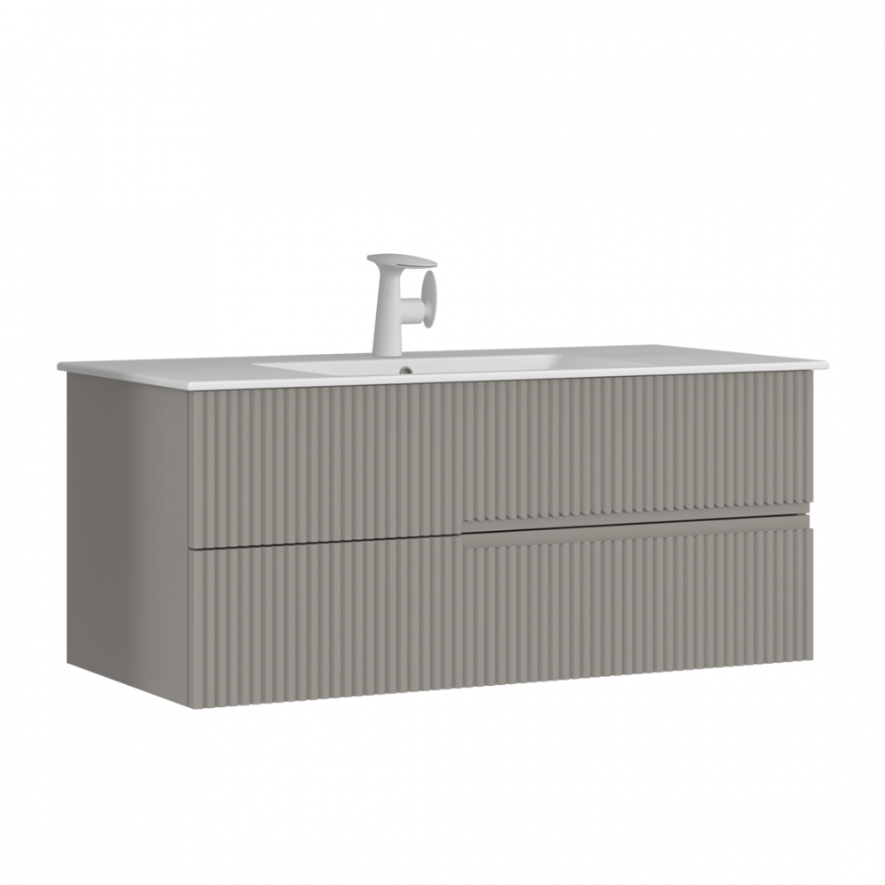 Тумба с раковиной ORKA Moonlight 120 бежевый матовый 5001508