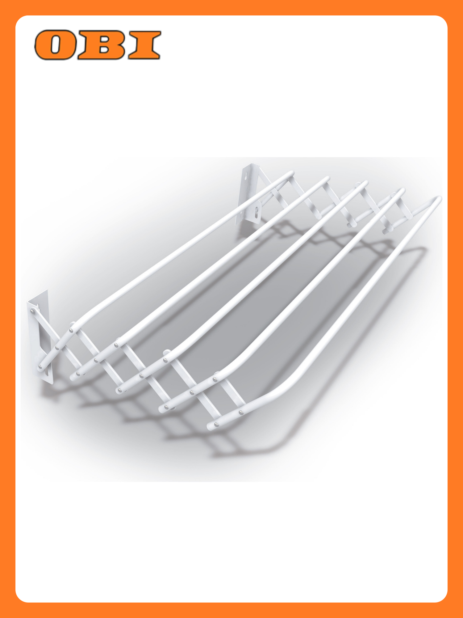 Сушилка для белья GIMI, настенная, раздвижная, сталь, полимерное покрытие, 10 м